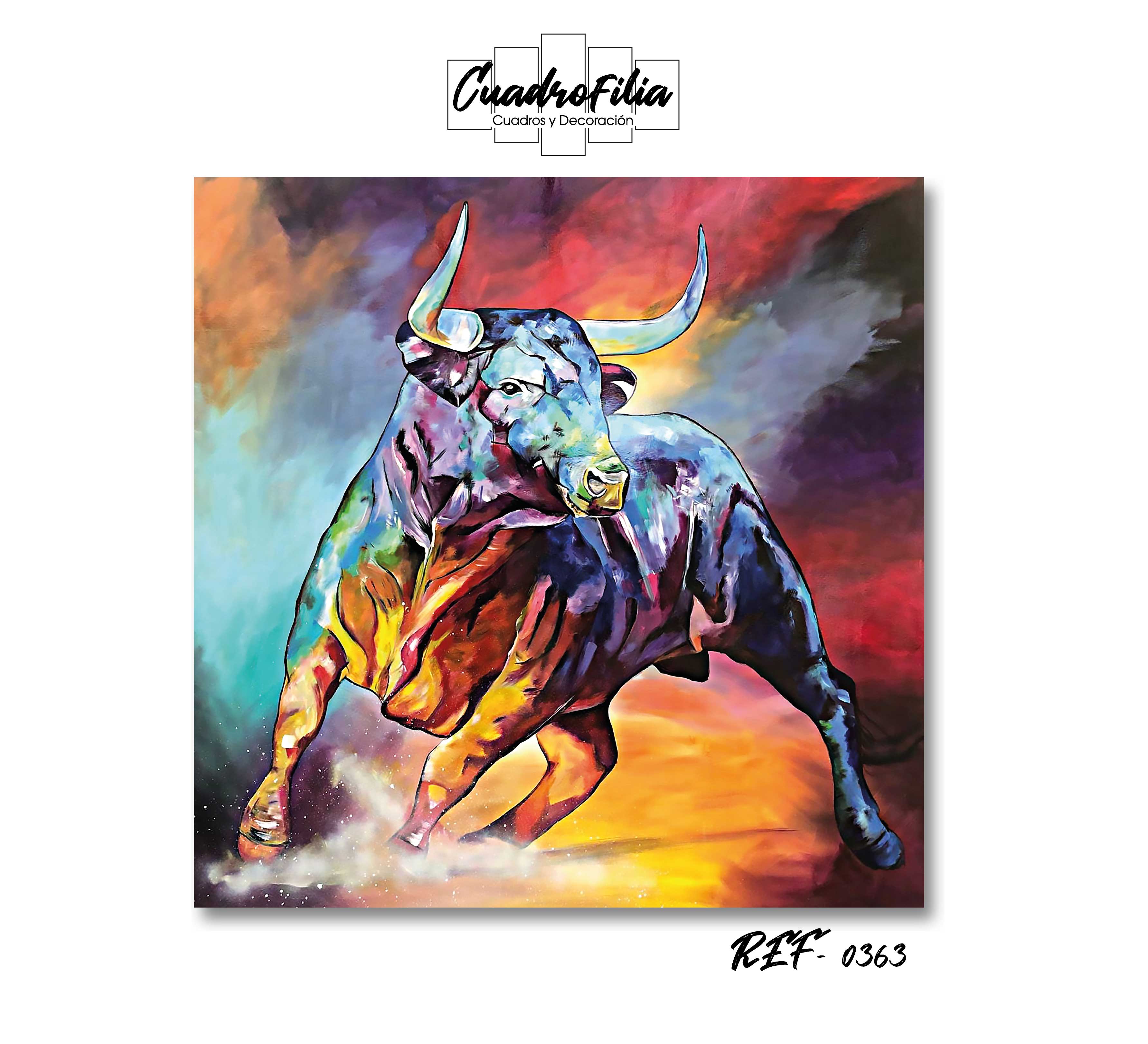 REF 0363 Toro Colores – cuadrofilia